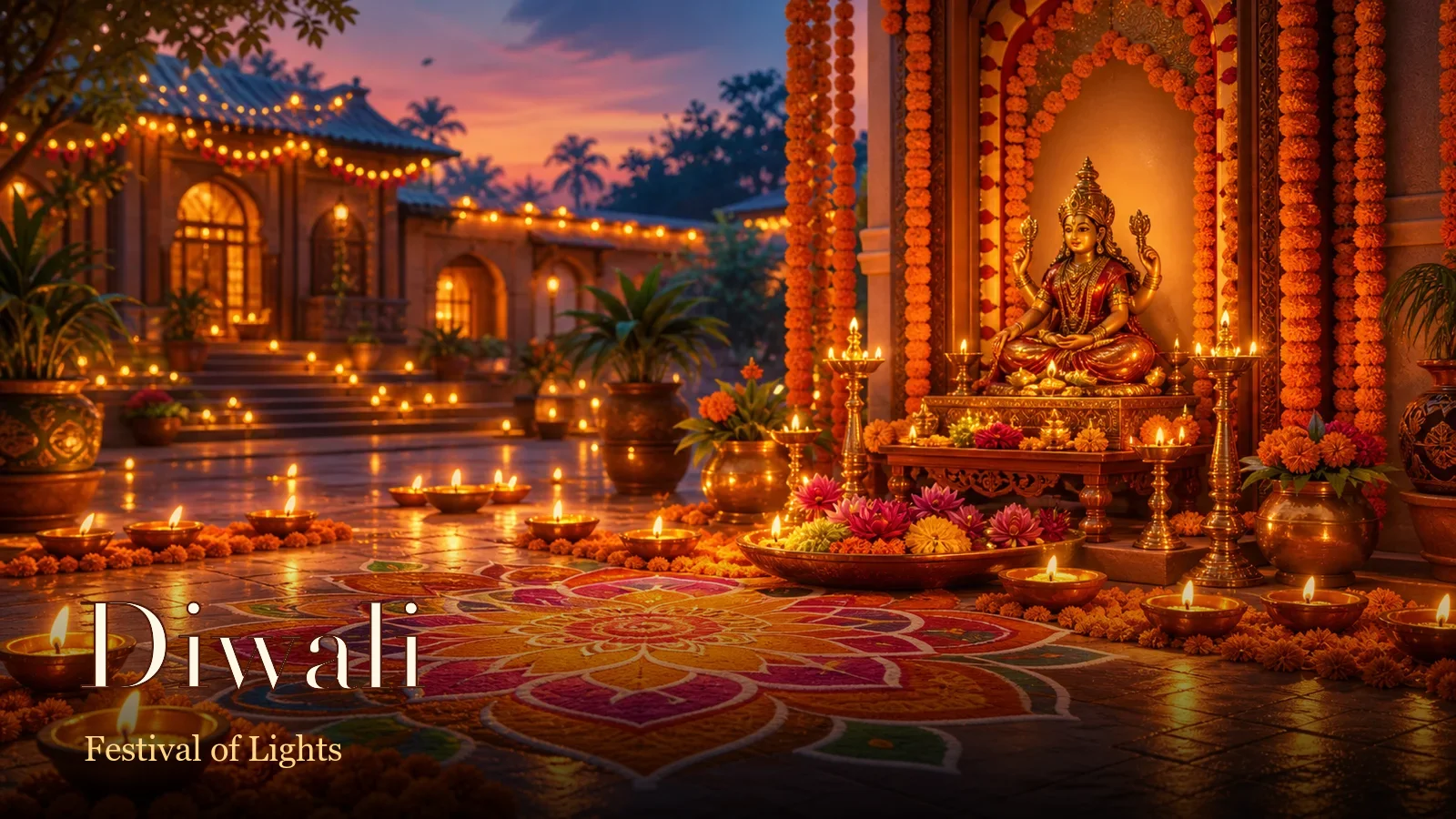 Diwali 2026 Date, Lakshmi Puja Muhurat & How to Celebrate | Temples.bio